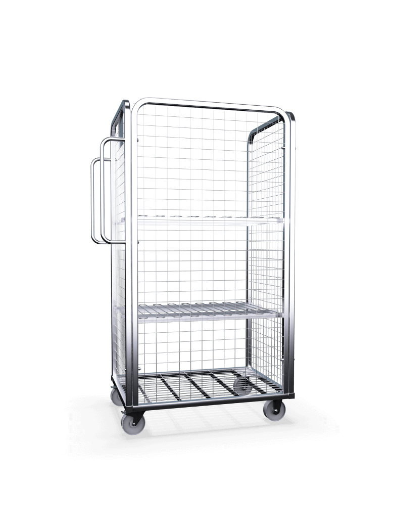 Three Sided Merchandise Picking Trolley - Palletower