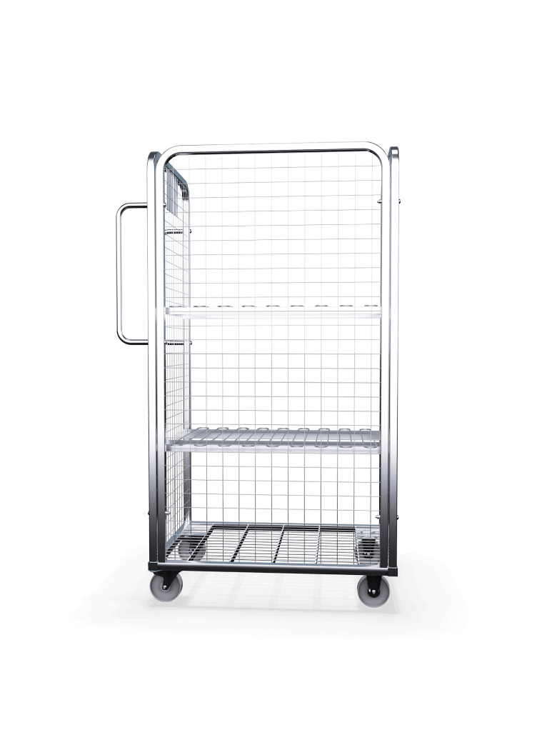 Three Sided Merchandise Picking Trolley - Palletower